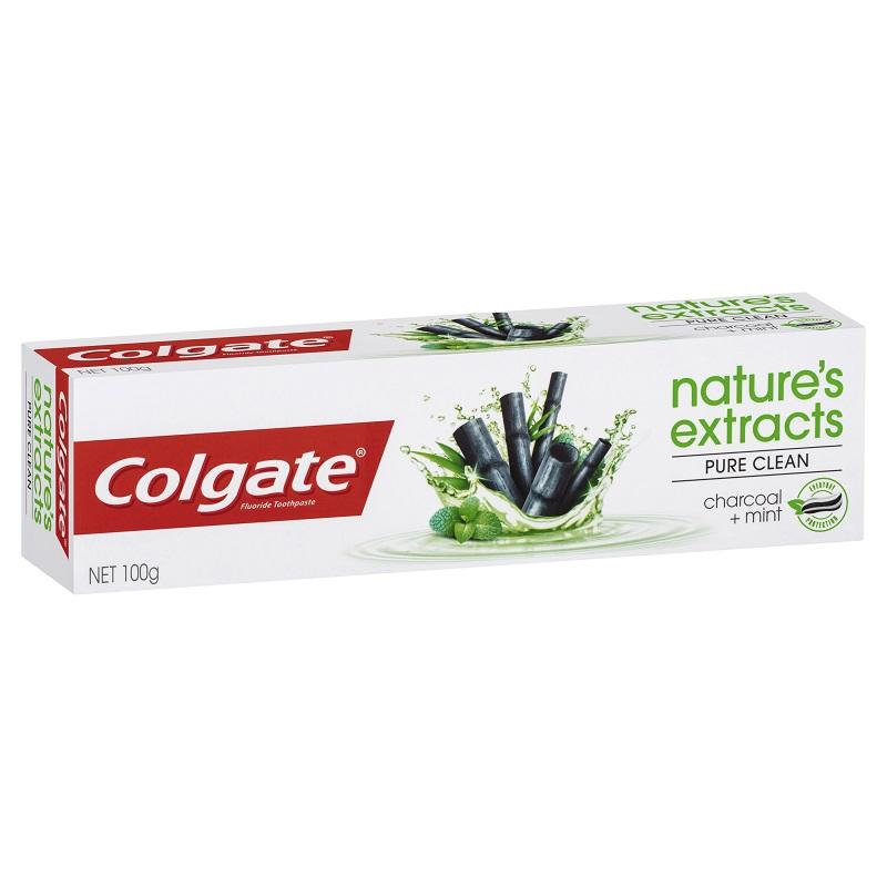 Colgate Nature’s Extracts Pure Clean Charcoal + Mint Toothpaste 100g ...