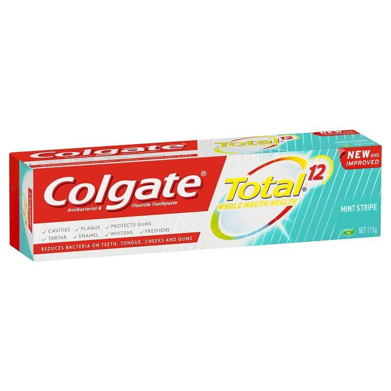 Colgate Total Mint Stripe Toothpaste 115g - 澳洲生活网