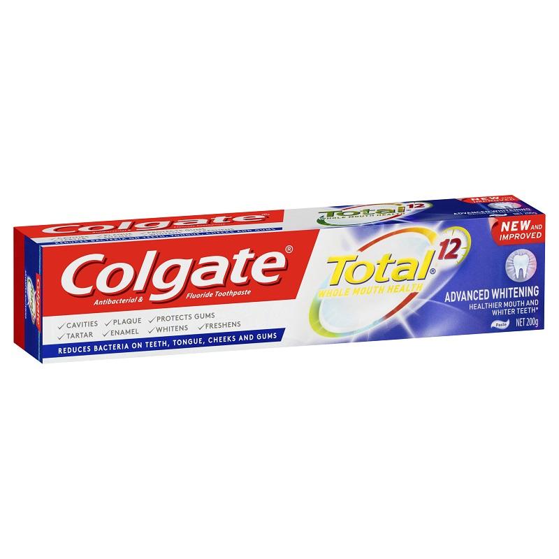 Colgate Total Advanced Whitening Toothpaste 200g - 澳洲生活网