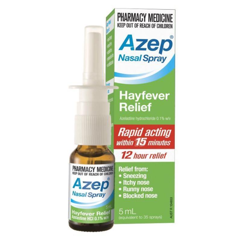 Azep Hayfever Relief Nasal Spray 5ml - 澳洲生活网