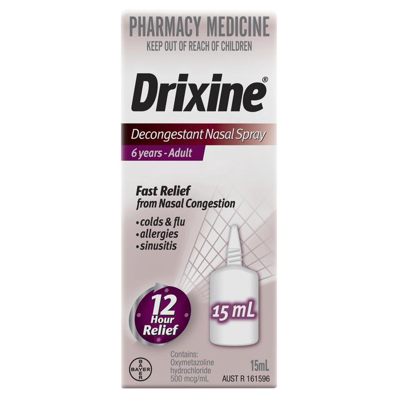 Drixine Decongestant Nasal Spray 15ml - 澳洲生活网