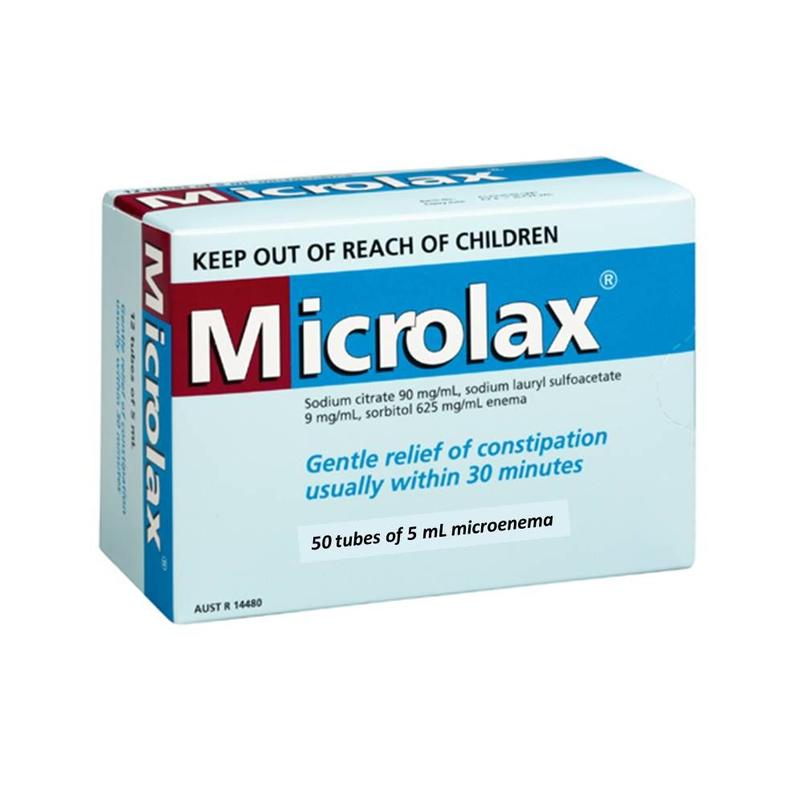 Microlax Enemas 5ml X 50 - 澳洲生活网