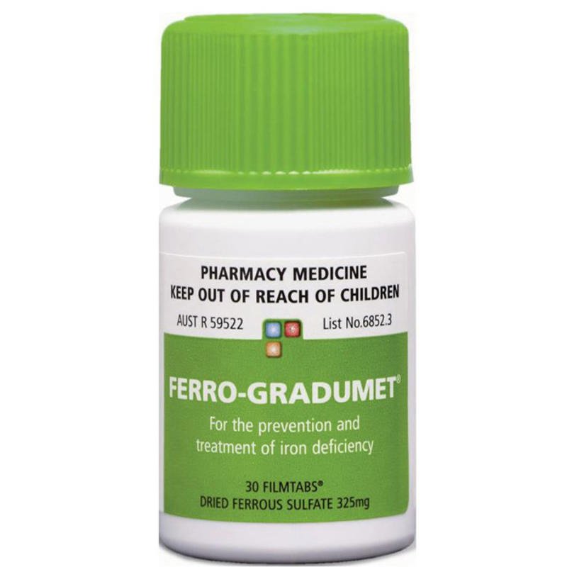 Ferro-Gradumet 孕妇补铁片 30粒 - 澳洲生活网