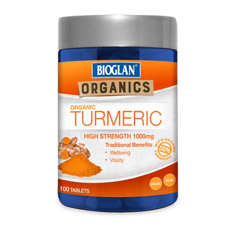 Bioglan Organic Turmeric 1000mg Tab X 100 - 澳洲生活网