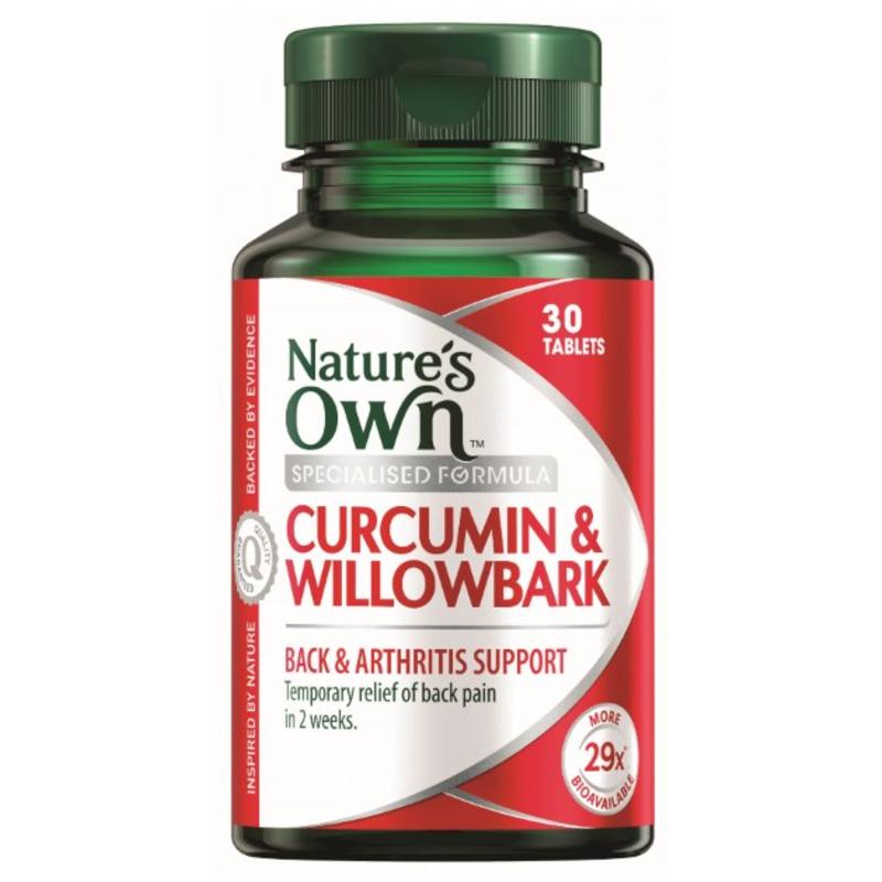 Nature’s Own Curcumin & Willowbark Tab X 30 - 澳洲生活网