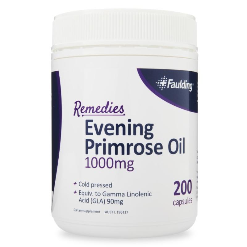 Faulding Remedies Evening Primrose Oil 1000mg Cap X 200 - 澳洲生活网